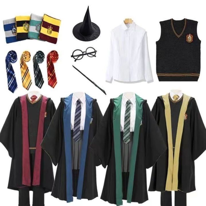 Harry Potter Academy Robe Cos Costume Gryffindor Magic Robe Hogwarts ...