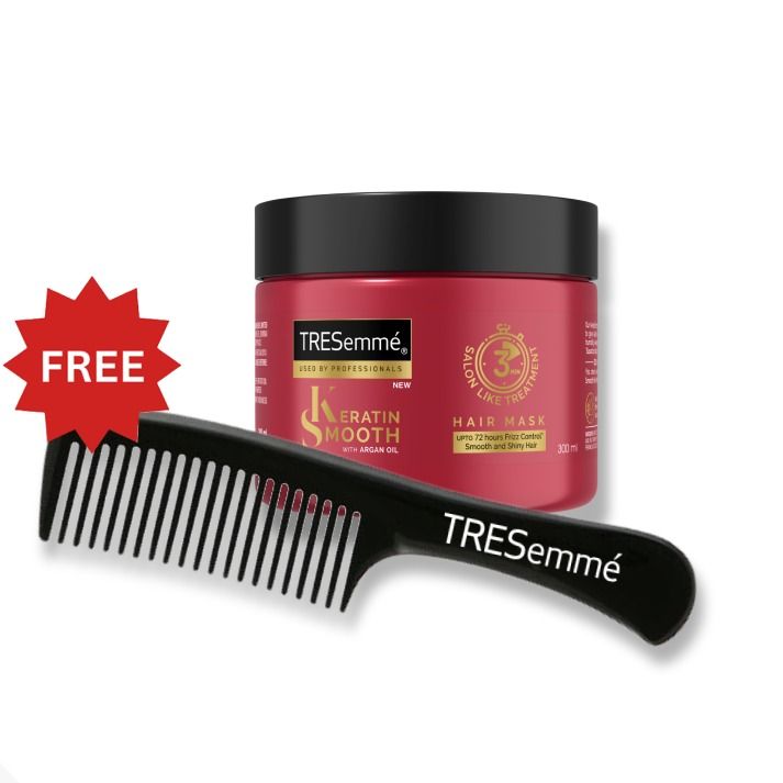 Tresemme Keratin Smooth Hair Mask 300 ml + Free Comb | Daraz.lk