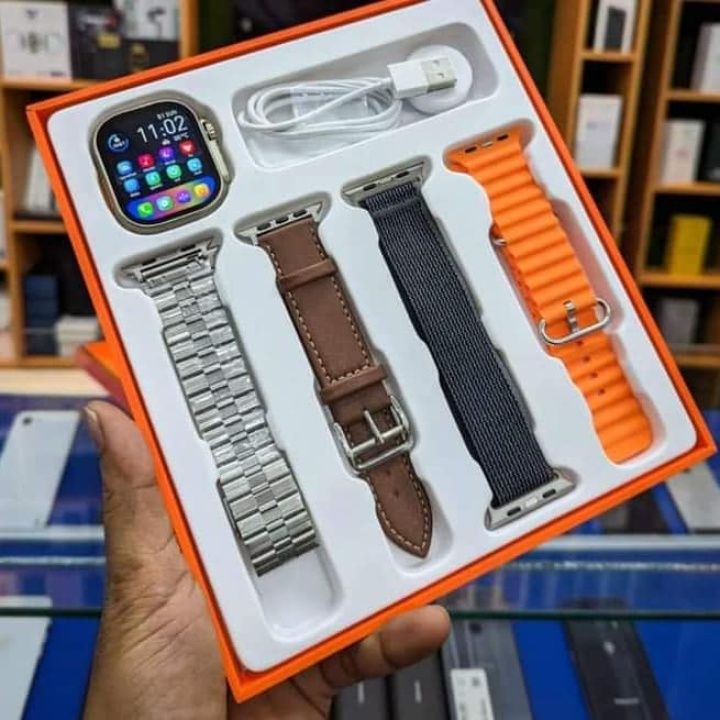 Haino Teko T94 Ultra Max SmartWatch, Biggest Screen Size With 4 Pairs ...