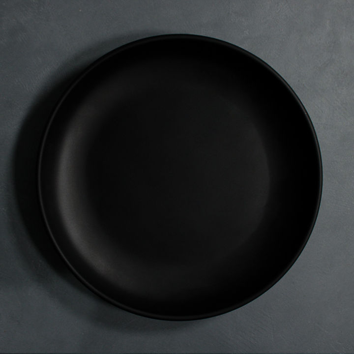 Five Star Melamine 10 Inch Matt Finish Round Dinner Plate in Black ...
