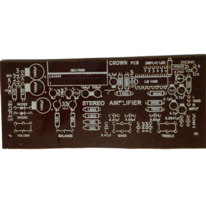 LA 4440 Stereo Amplifier (10W+10W) Single IC PCB Board Only Production ...