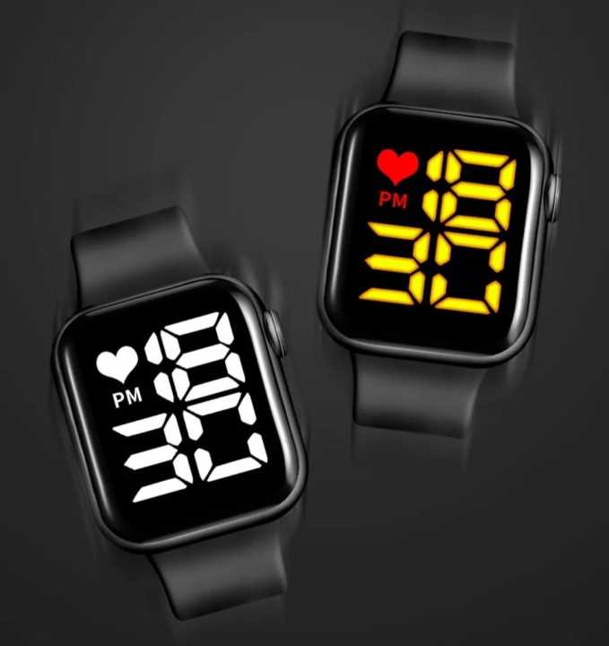 Sleek Digital LED Watch for Kids and Adults with Trendy Smart Features ...