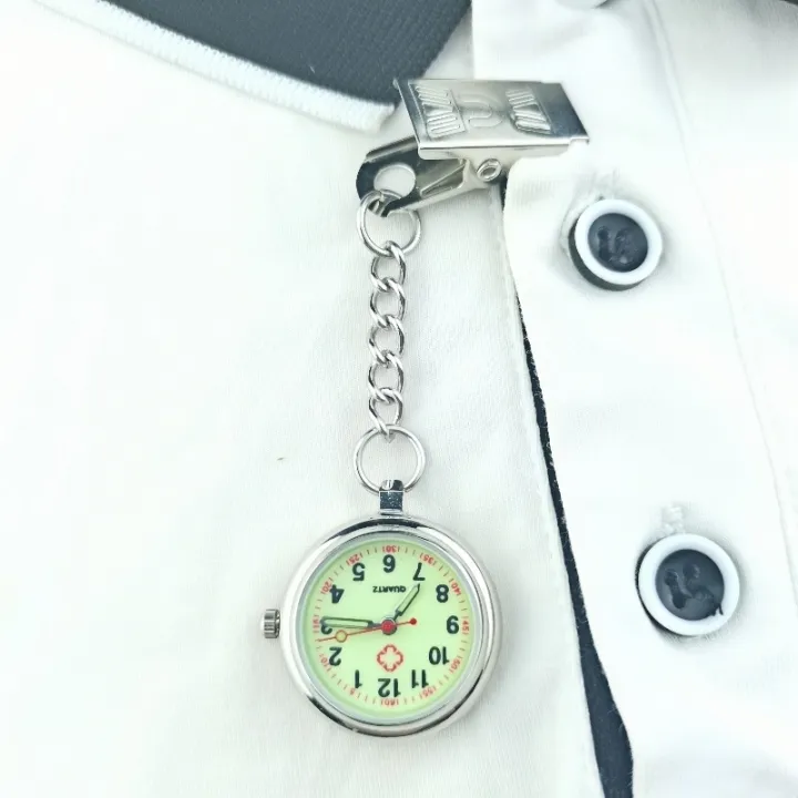 Nurse Pocket Watch Vintage Clear Numbers Ethnic Style Cute Girl ...