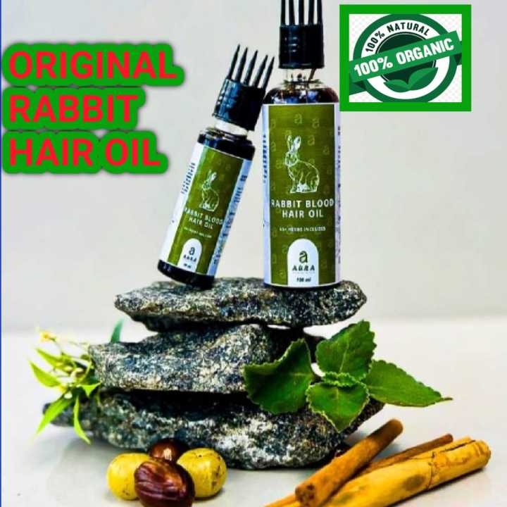 Rabbit blood hair oil /100ml/ for hair growth/ new hair growth oil AURA ...