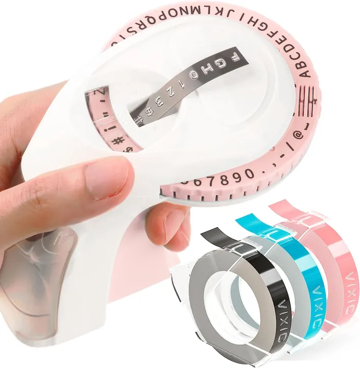 Dymo Embossing Label Maker Machine With Tape Omega S Embossed Labeler ...
