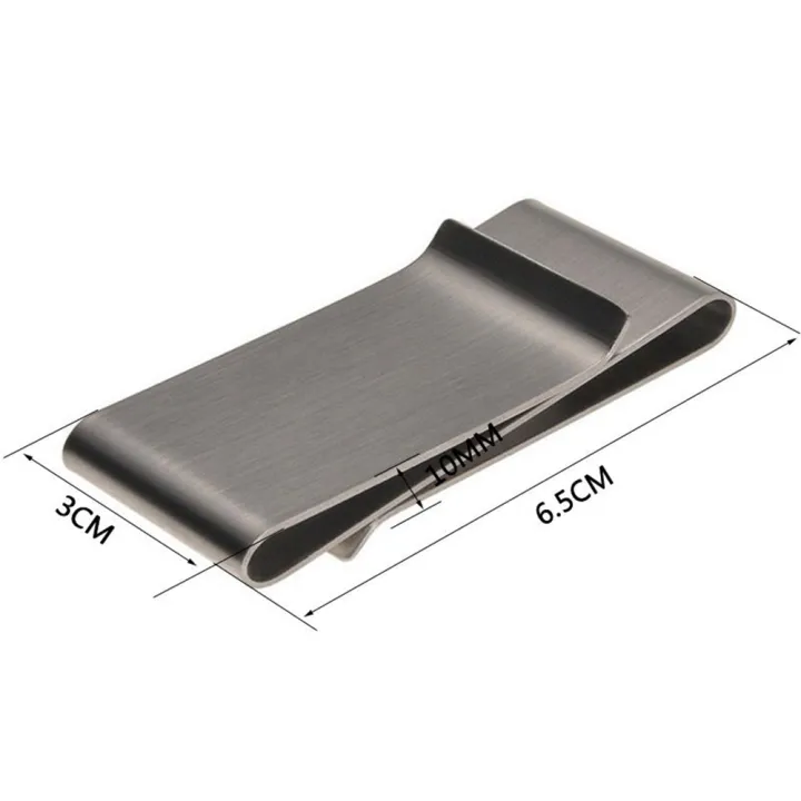 Cards Clamp Clips Pocket NEW Silver Money Clip Credit Card Holder ...