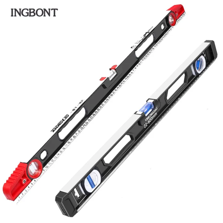 INGBONT High Precision Level Spirit Ruler Aluminum Inclinometer With ...