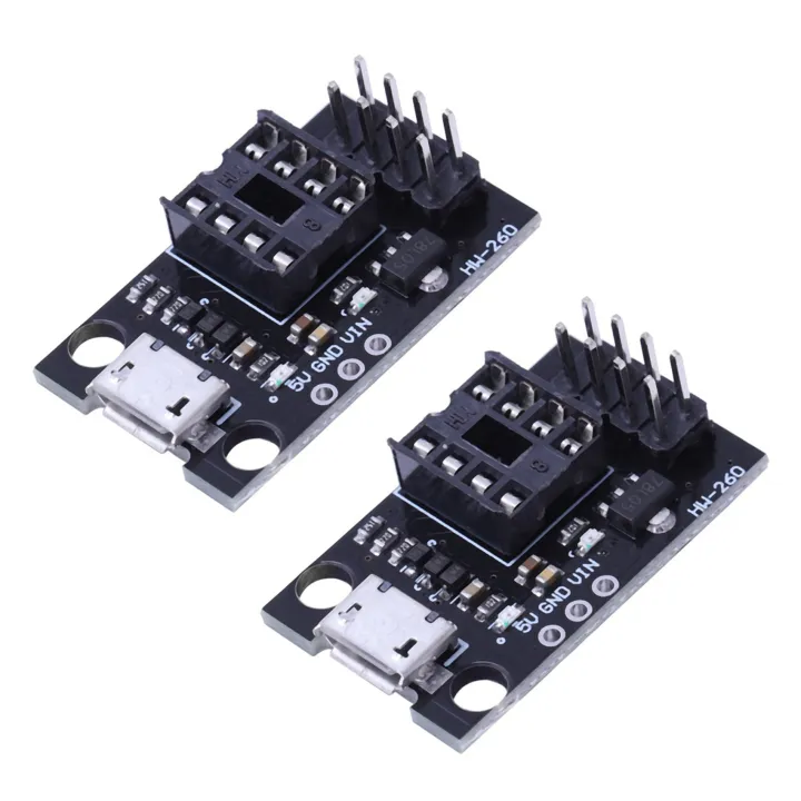 Kqueebee 2X Development Programmer Board for ATtiny13A/ATtiny25 ...