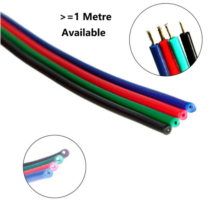 【PrimePicks123】4pin RGB cable wire cord for Flexible 5050 3528 LED RGB ...