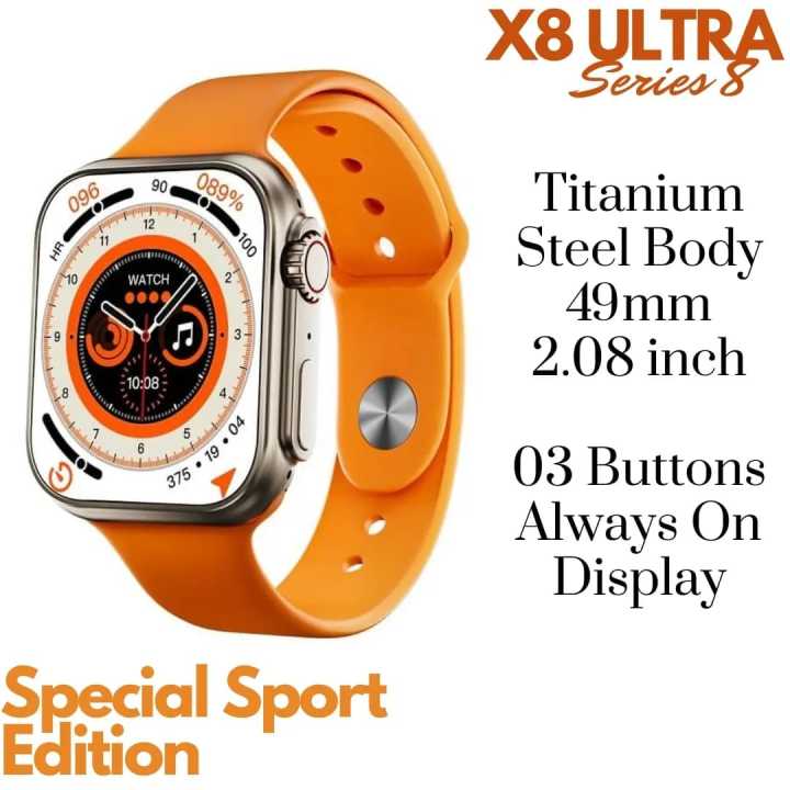 X8 Ultra Series 8 - 49mm Limited Sport Edition Smart Watch 2.0 inch ...