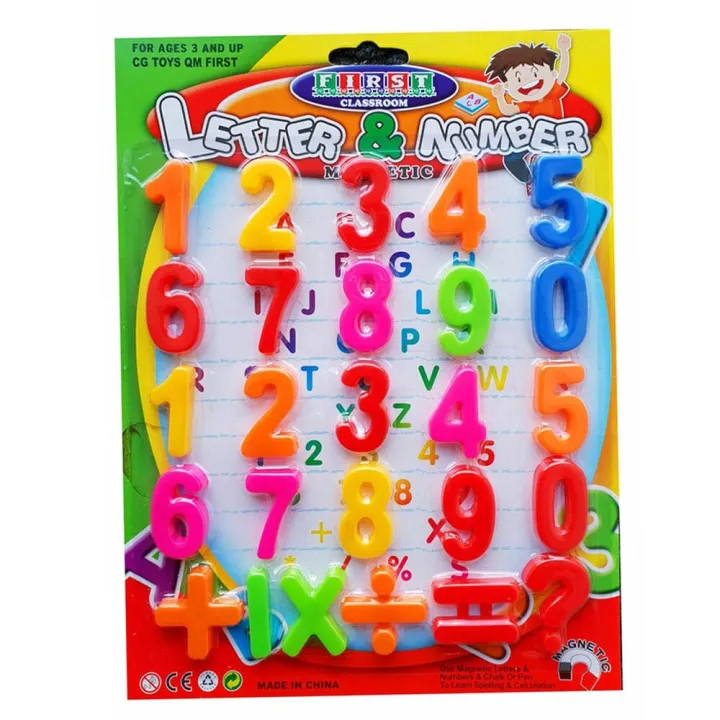 Magnetic Letters And Number For Children learning | Daraz.lk