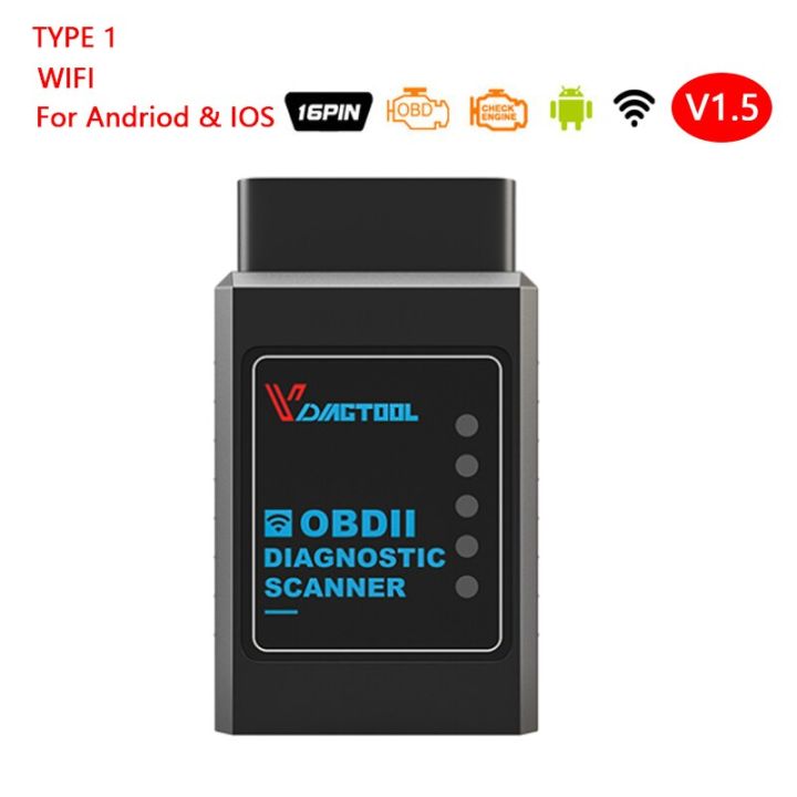 Elm327 OBD2 Scanner Code V1.5 V2.1 Mini OBD2 Automobile Detector Code ...