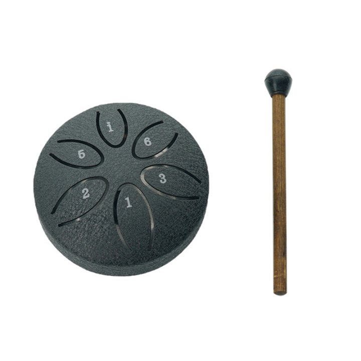 SRIWEN Rain Drum for Outside, Steel Tongue Drum 6 Notes 3 Inches Chakra ...