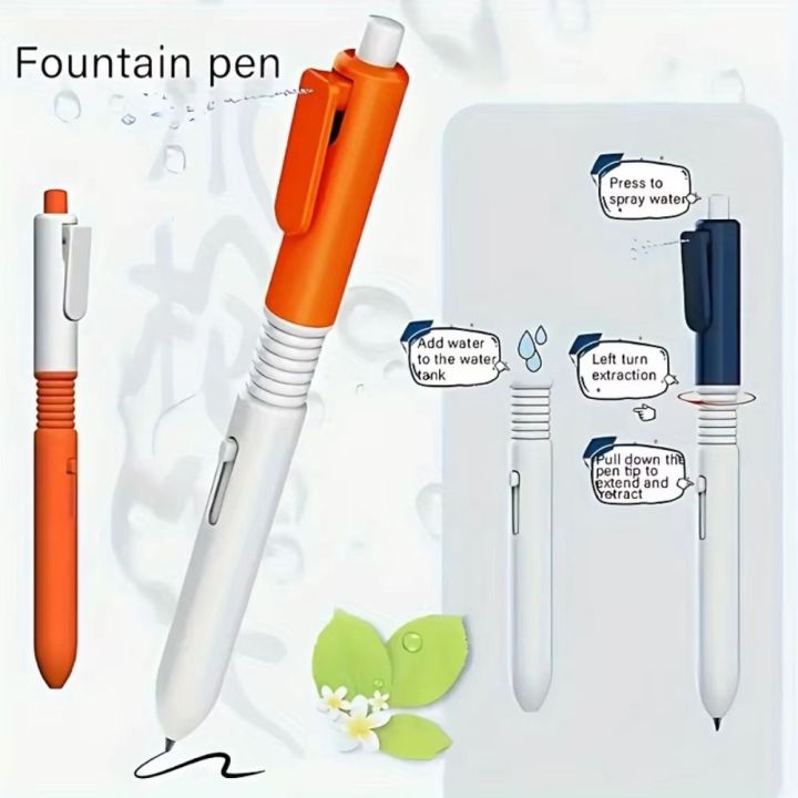 Novelty Writable Pen Water Spray Pen Press to Spray Student Gift Prank ...