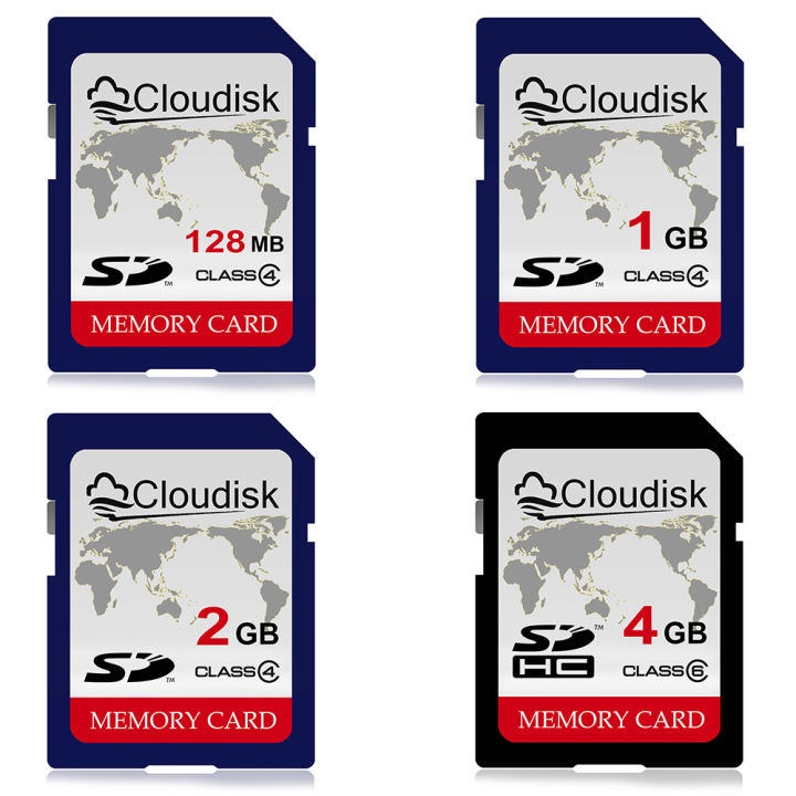 Cloudisk SD Card Class 6 4GB World Map Class 4 2GB 1GB 128MB Memory ...