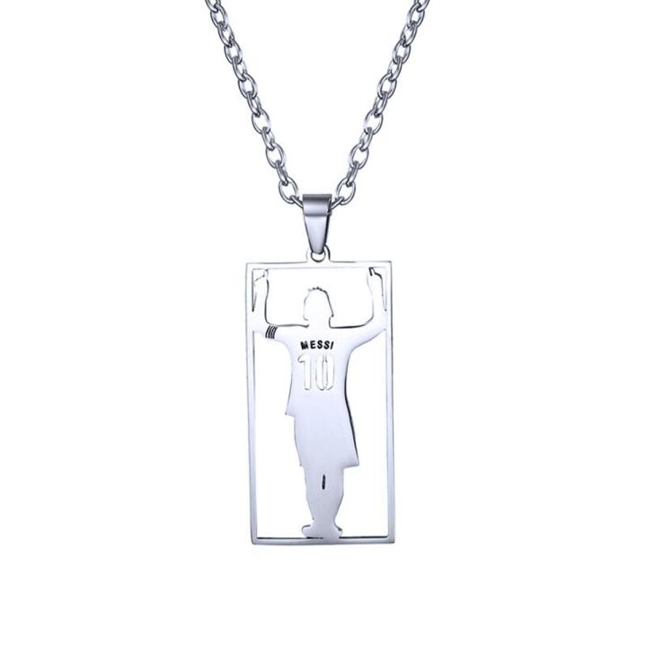 CR7 Messi Stainless Steel Necklace Football Soccer Star Cristiano ...