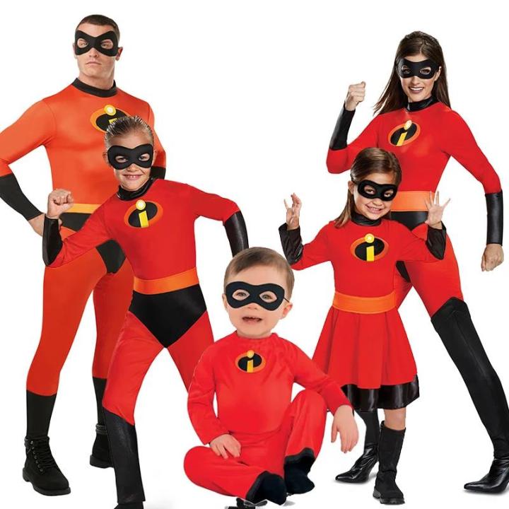 Violet Dash Kids Cosplay Jumpsuit Superhero Family Costume For ...
