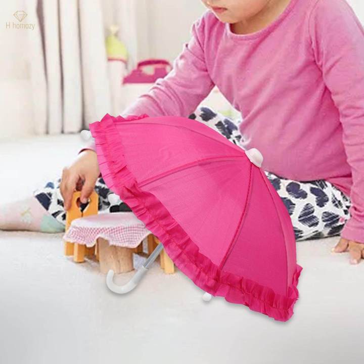 Dollhouse Miniature Umbrella Scenery Supplies Kids Children Toy Mini ...