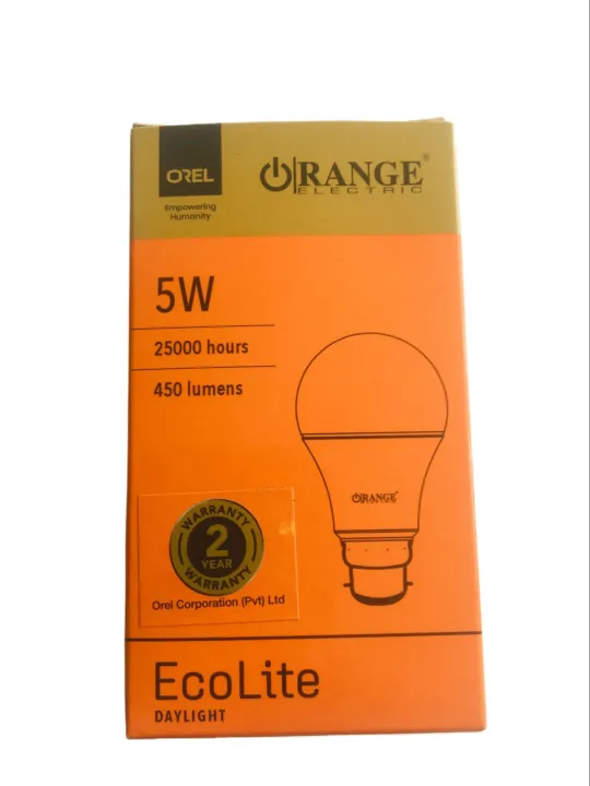 Orange LED Bulb 5W 7W 9W 12W 30W 2Years Warranty 6500K Pin Type Bulb ...