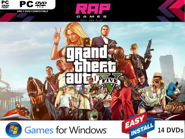 Grand Theft Auto 5, GTA V, GTA 5 PC DVD (offline) | Daraz.lk