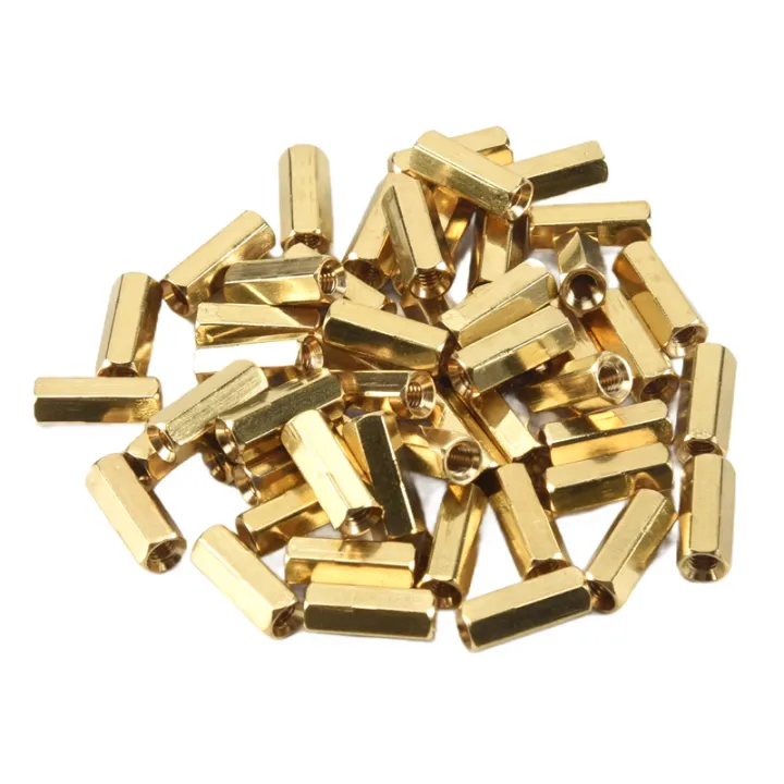 NAMUNY 12mm Long Metal Hexagonal M3 Female Thread PCB Standoff Spacers ...
