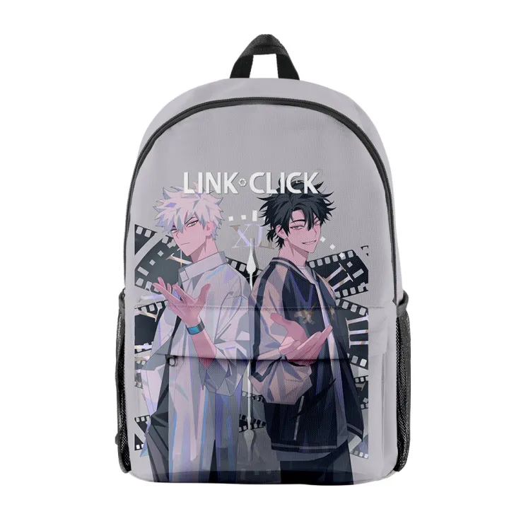 Cartoon Novelty Cool Link Click Anime pupil Bookbag Notebook Backpacks ...