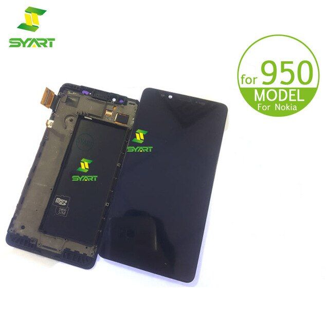 Black Display Digitizer With Frame Replacement Part Lumia 950 | Daraz.lk