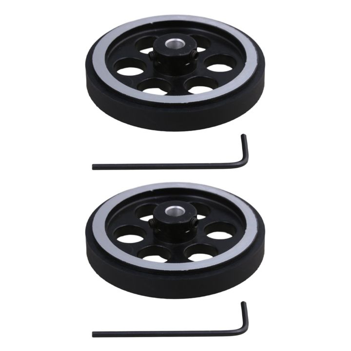 2pcs 200X6mm Industrial Aluminum Rubber Measuring Rotary Encoder Meter ...
