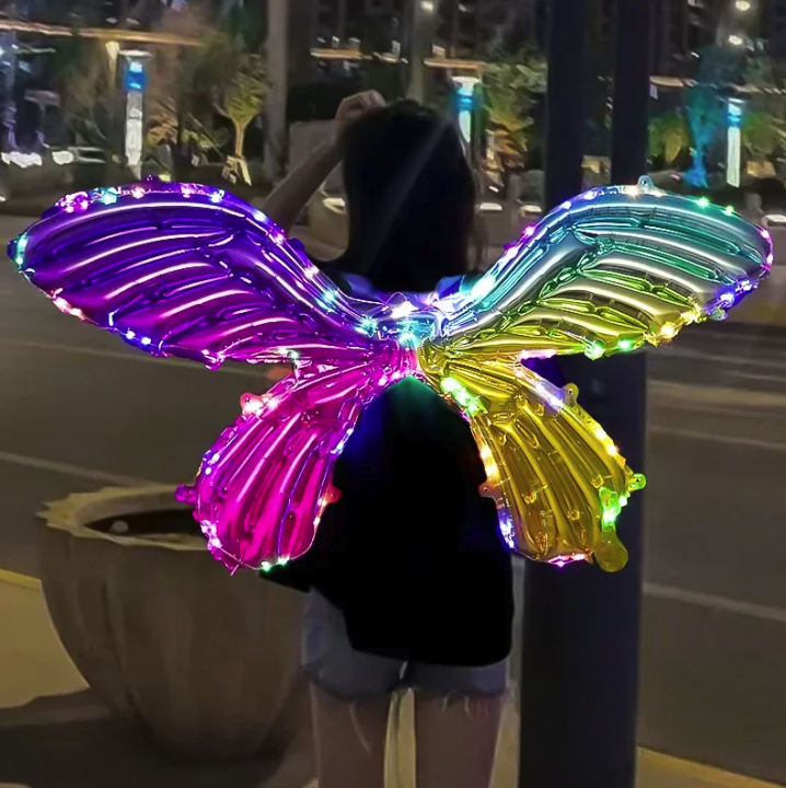 Angel Wing Foil Balloon Butterfly Wing Ballon Happy Birthday Party ...