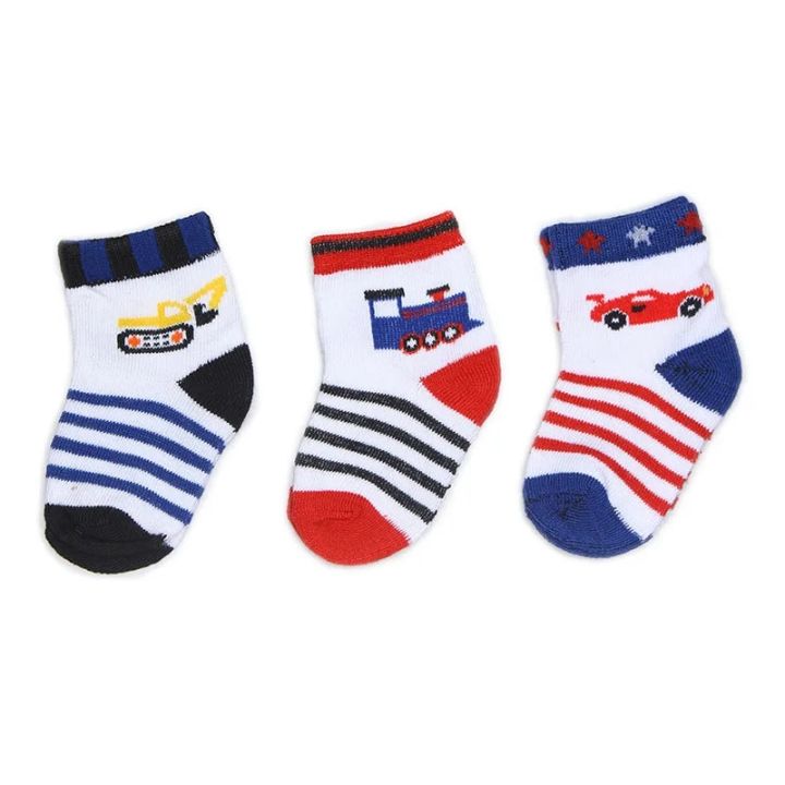 3 Pairs/Set Baby Socks Car Slipper Boys Newborn Accessories For Kids ...
