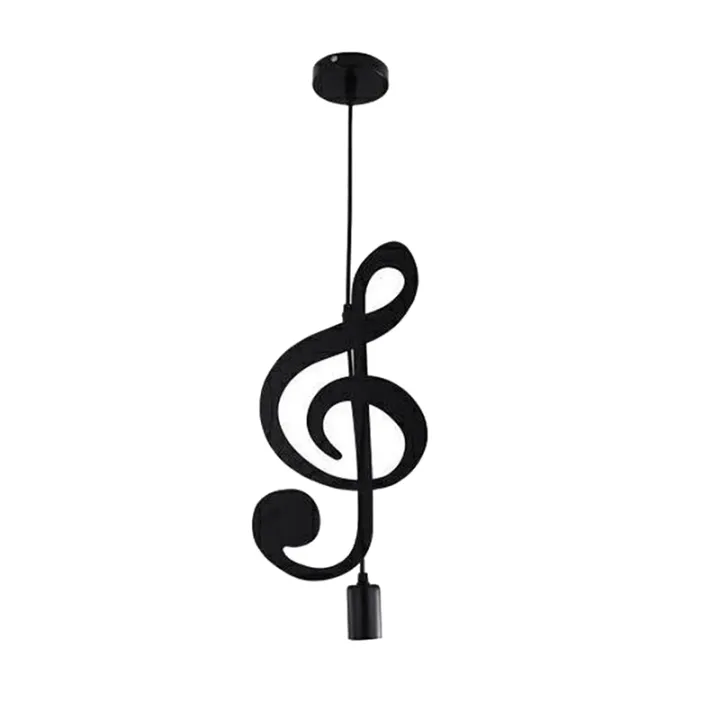 Pendant Light,Iron Ceiling Light Music Note Hanging Light Shade ...