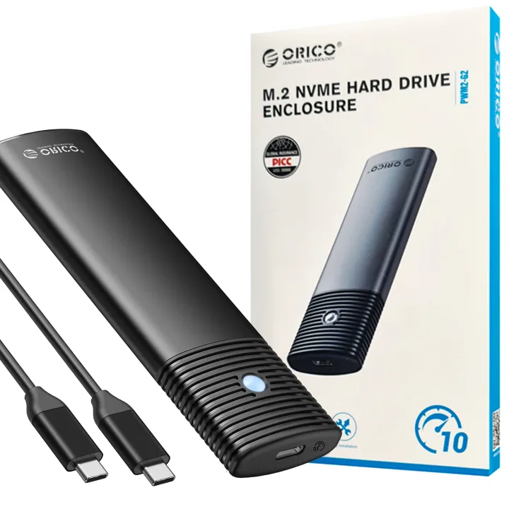 New style PWM2-G2 ORICO SSD M2 NVME HARD DRIVE ENCLOURE – SSD Hard ...