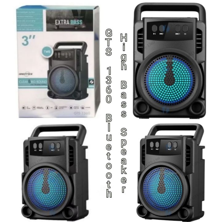 Greatnice GTS-1360 Extra Bass Ultra Sound Portable Wireless Bluetooth ...