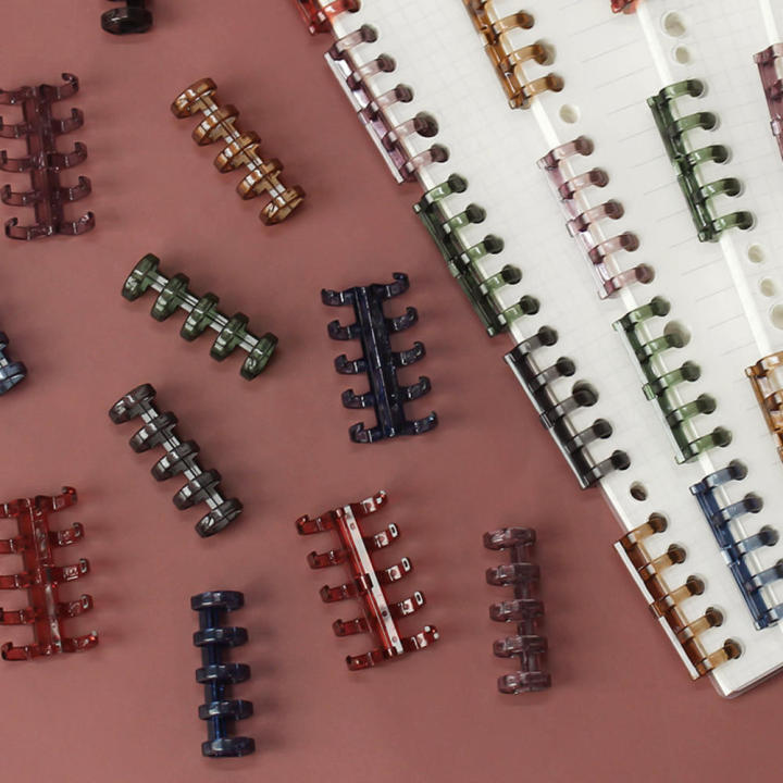 10PCS 5-hole loose-leaf Binder ring notebook Spiral Circles Rings ...