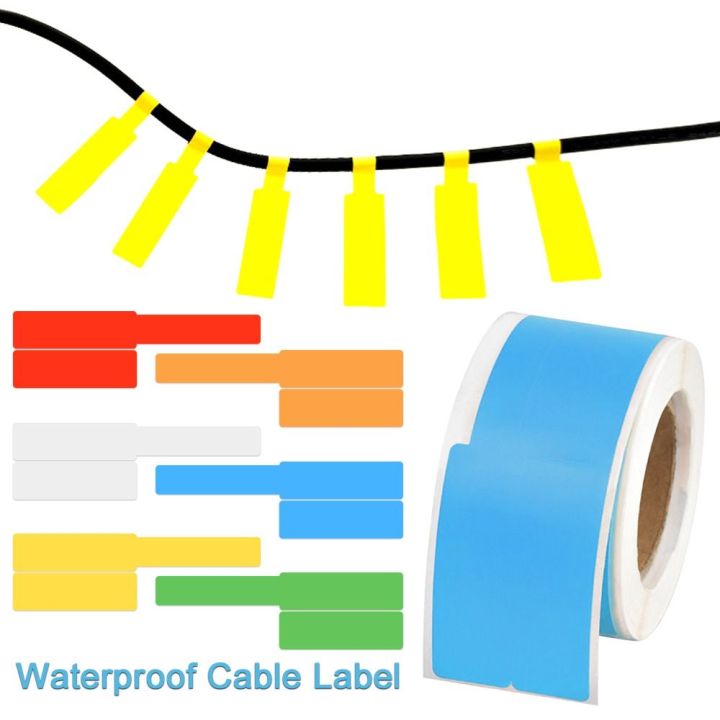 100pcs Waterproof Wiring Accessories Label Laser Printer Sticker Cable ...