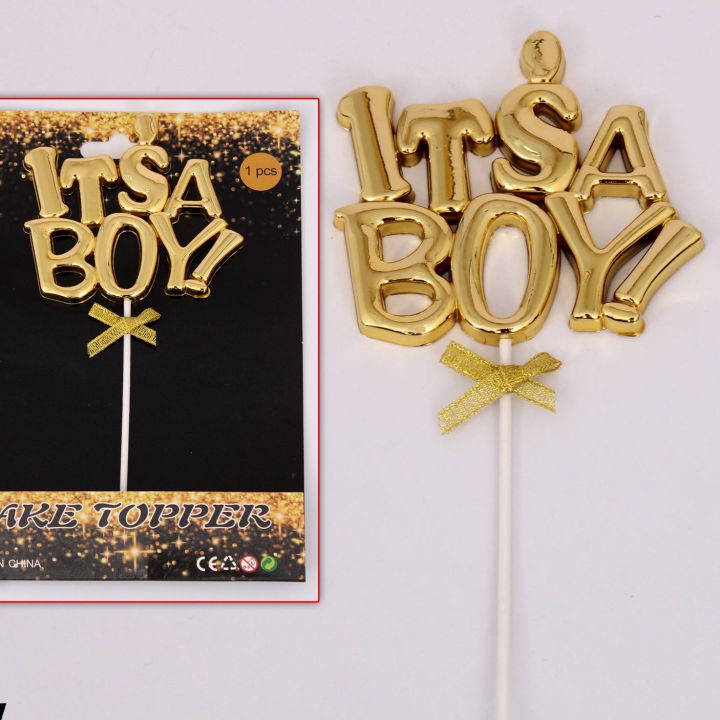 It's a Boy Cake Topper | Daraz.lk
