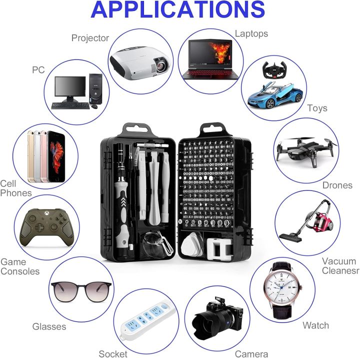 Mini Precision Screwdriver Set Magnetic,Expertools 115 in 1 Electronic ...
