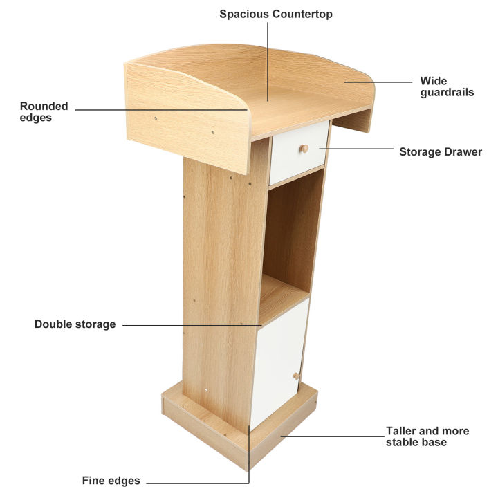 Reception Desk Podium Wide Guardrail for Wedding Speeches | Daraz.lk