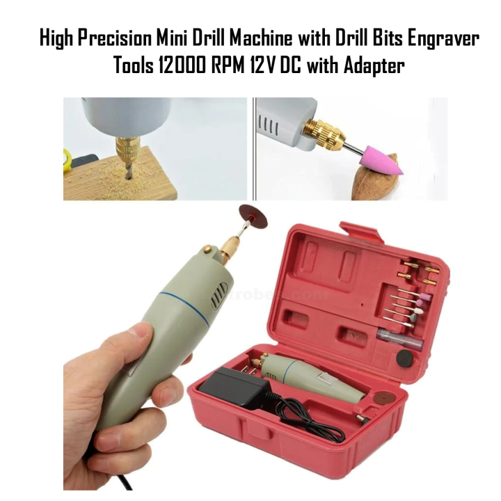 PCB Drill Set High Precision Mini Drill Machine with Drill Bits ...