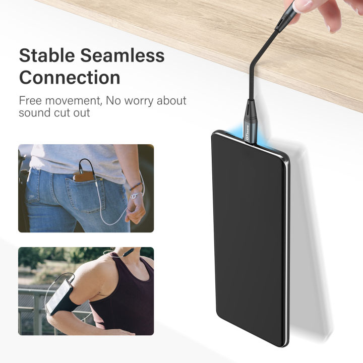 Believesinkinte USB Type C to 3.5mm DAC Chip Headphone Adapter USB C to 3.5 Aux Cable for PC for ...