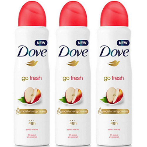 Dove Go Fresh Apple ඩියෝඩ්‍රන්ට් බොඩි ස්ප්‍රේ 250ml | Daraz.lk