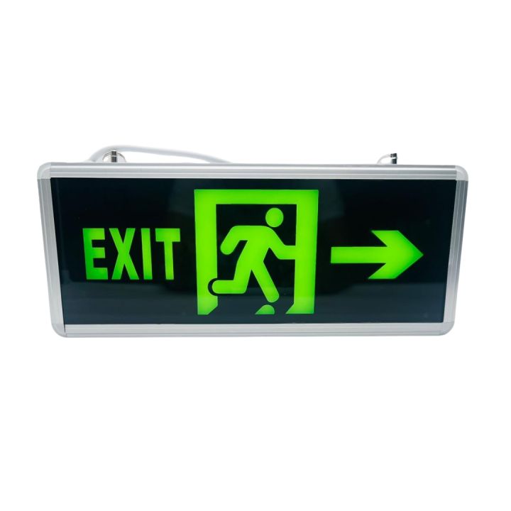 Emergency Exit Board With Rechargeable LED Light and Icon - Arrow Right ...