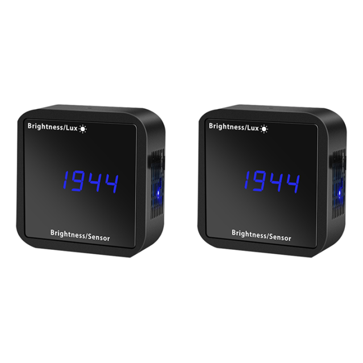 2X Tuya ZigBee Light Sensor Brightness Detector with Temperature ...