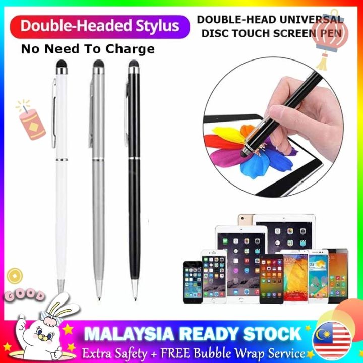 Capacitive Stylus Touch Pen For Apple Android Ipad Smart Tocuh Pen 2in1 ...