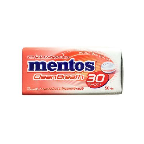 Mentos CleanBreath Peach Flavor 35g | 50 Mints | Chewy Mints | Daraz.lk
