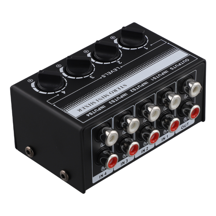 Mini Stereo Audio Mixer 4-Channel Passive Mixer | Daraz.lk