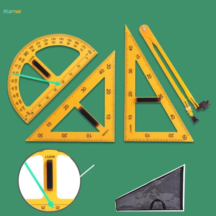 Math Geometry Ruler Set Large Digital Learning Multifunction Teaching ...