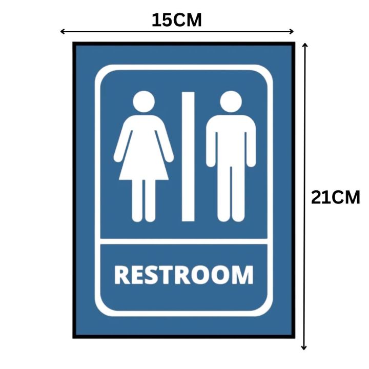 Restroom Sign Board - FOAM BOARD MATERIAL | Daraz.lk