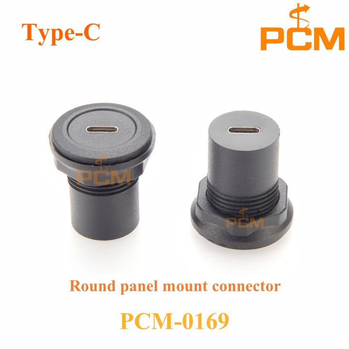 Panel Mount Type-C coupler USB 3.1 10G Feedthru flush mount adapter ...
