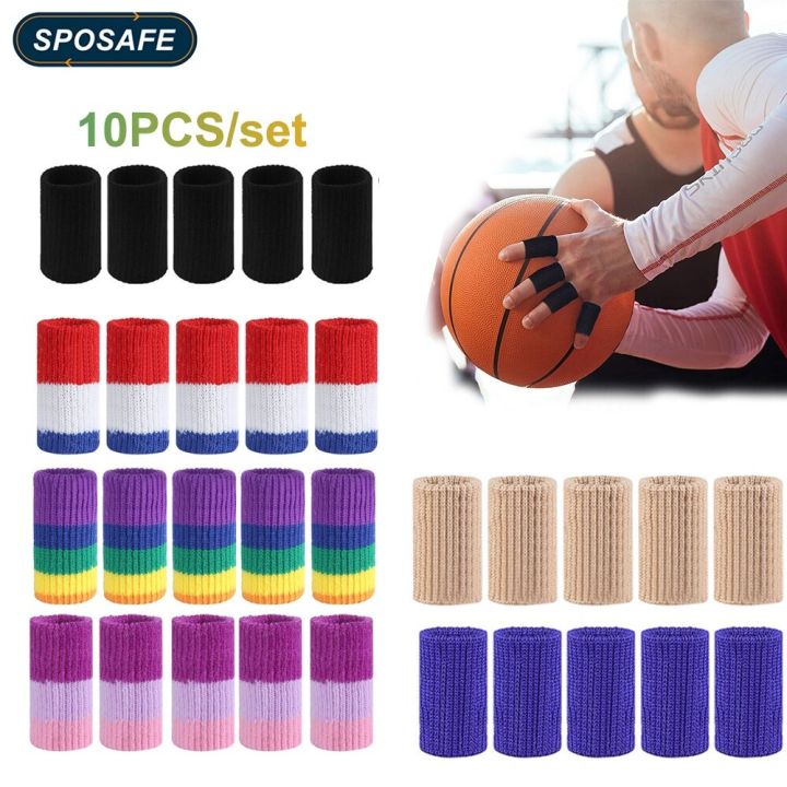 10Pcs/Set basketball Finger Sleeves, Thumb Brace Finger Support for ...